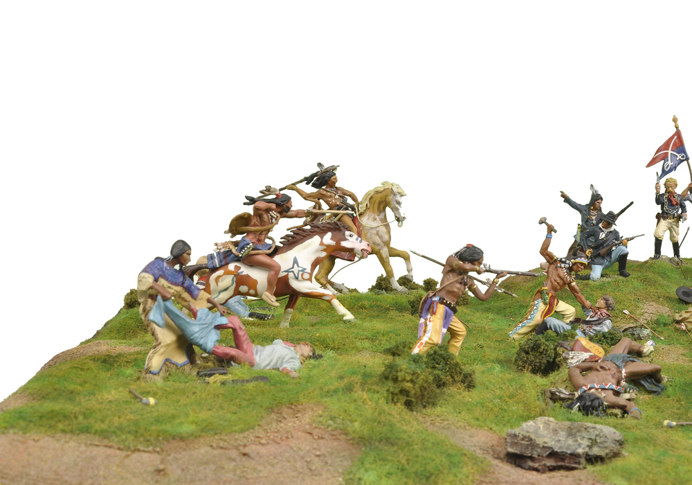 Custer s Last Stand DIORAMA BH1 1 1 32 Black Hawk Toy Soldier